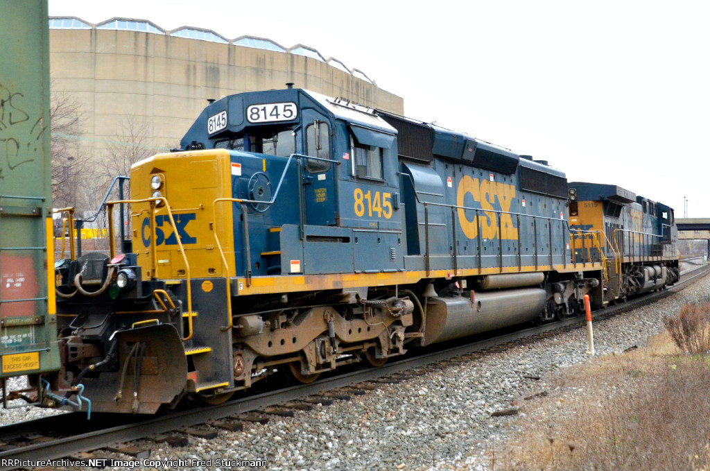 CSX 8145 is lookin' good.